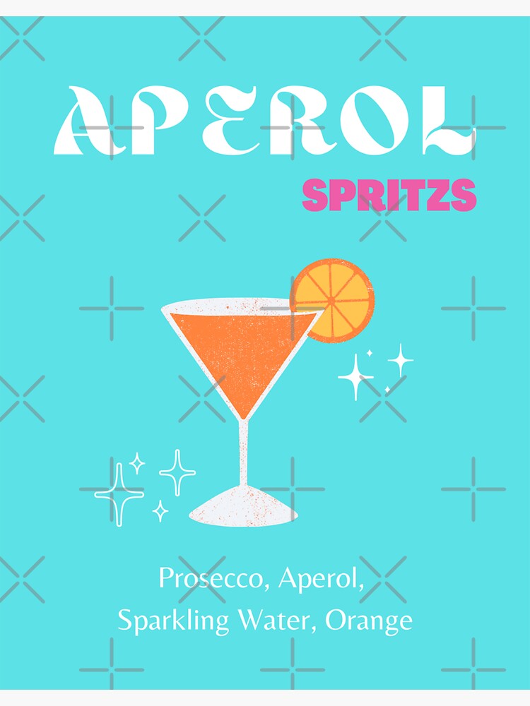 "Aperol Spritz, Aperol, Cocktail, Drinks, Cocktail Art, Retro Art ...