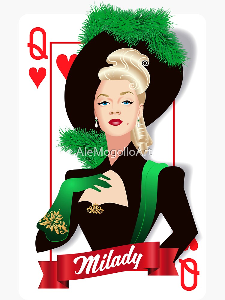 "Milady" Sticker by AleMogolloArt | Redbubble