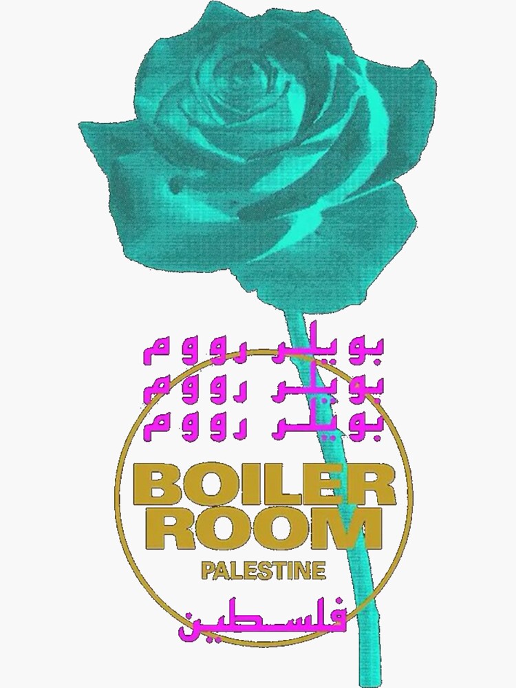 " boiler Room Palestine T-SHIRT" Sticker for Sale by CLOZOSTORE | Redbubble