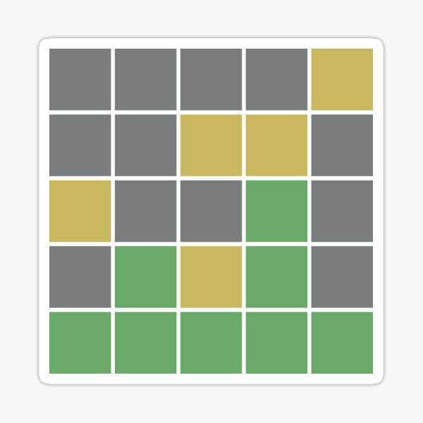 "Wordle Board" Sticker for Sale by TosinMattiArt | Redbubble