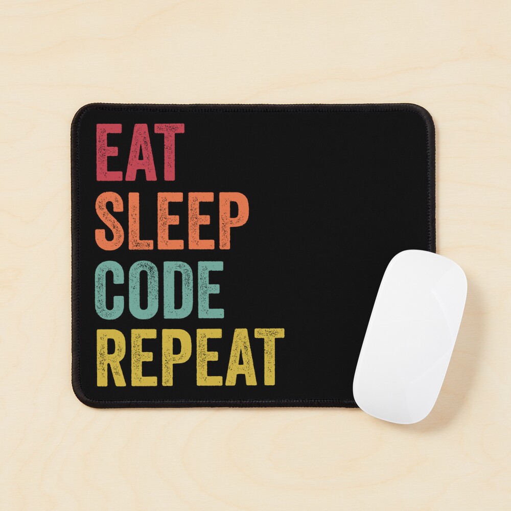 "Eat Sleep Code Repeat" Sticker for Sale by Sarah J | Redbubble