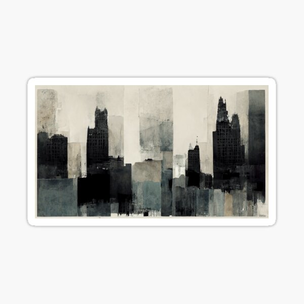 "Obsidian City" Sticker for Sale by DeepSymbolism | Redbubble