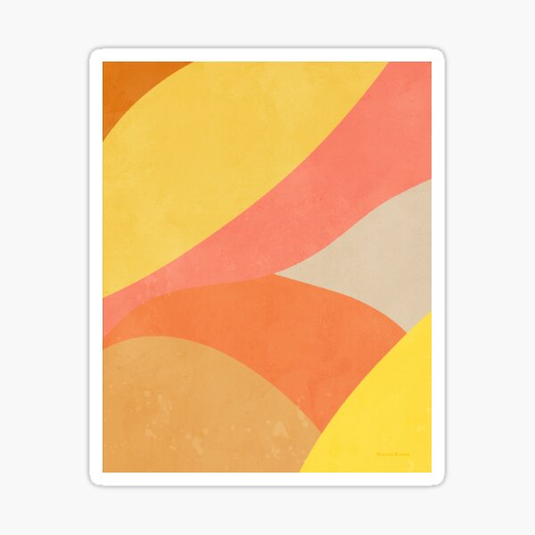 "Sunset - Abstract nature #22" Sticker for Sale by Madamekaiser | Redbubble