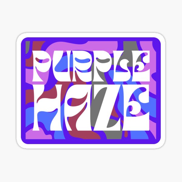 "Purple Haze" Sticker for Sale by paintdust | Redbubble