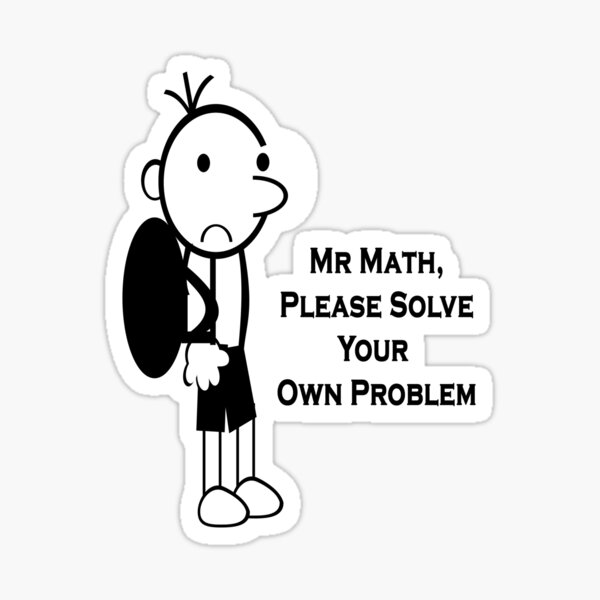 "Sad Lonely and Bad at Math" Sticker for Sale by ThariArt | Redbubble