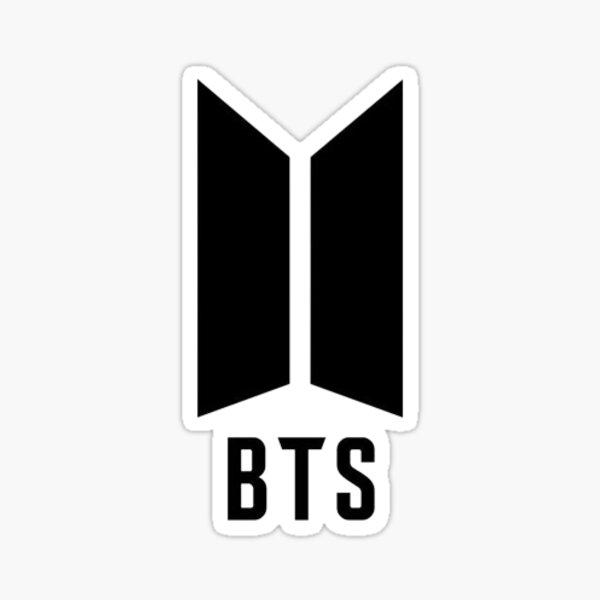 "BTS logo" Sticker for Sale by thekdramabunny | Redbubble