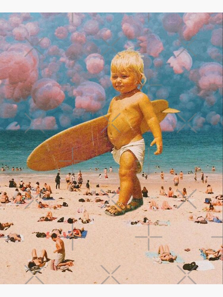 "Baby surf sea" Sticker for Sale by yoihotane | Redbubble