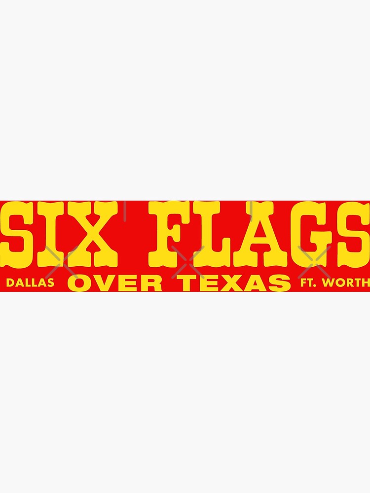 "Six Flags Over Texas - Vintage logo" Poster for Sale by ClassicMotors ...