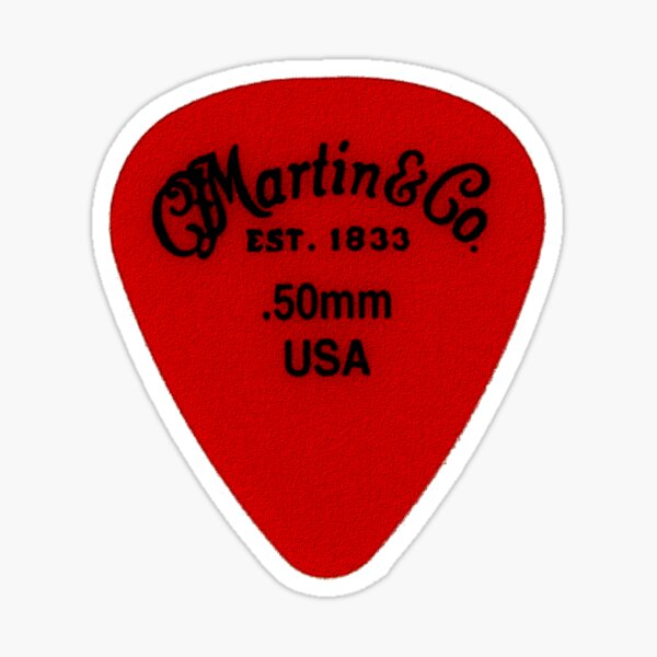 "Martin Guitar Pick" Sticker for Sale by CitiesonWalls | Redbubble