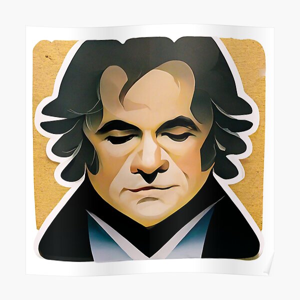 "Ludwig van Beethoven - Logo" Poster for Sale by Savalh | Redbubble