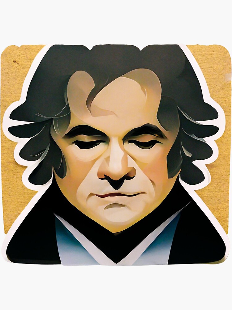 "Ludwig van Beethoven - Logo" Sticker for Sale by Savalh | Redbubble