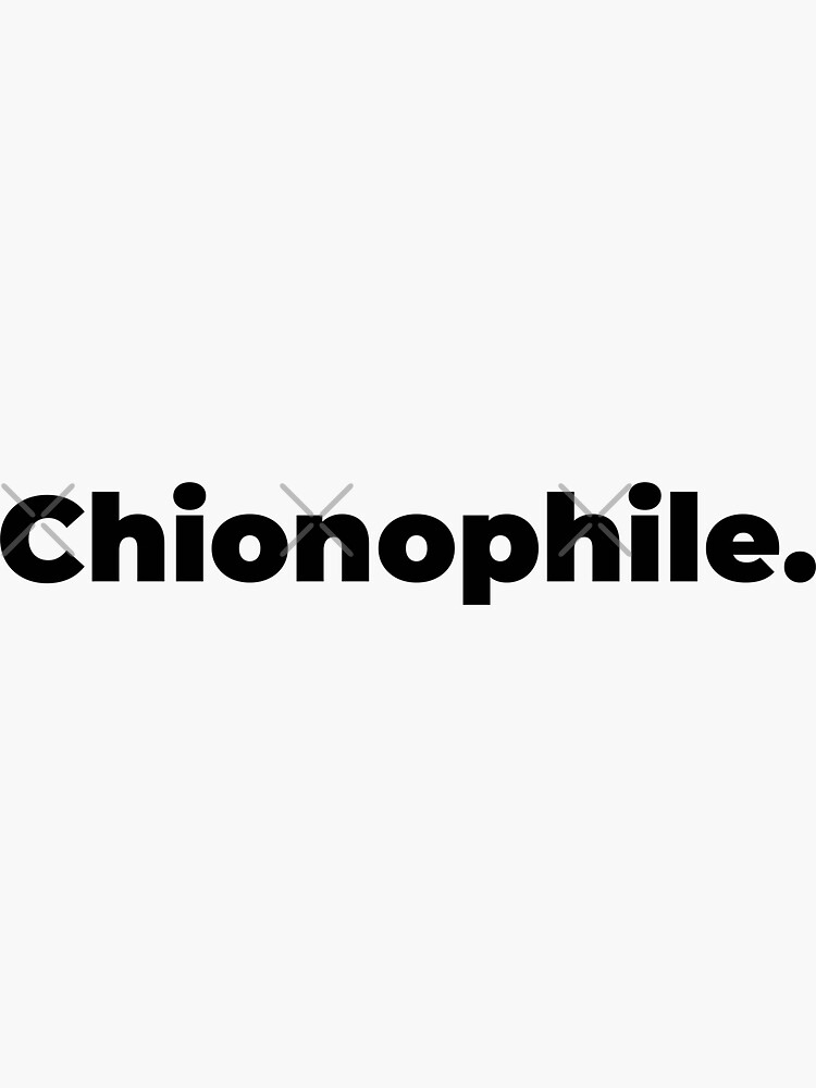 "Chionophile" Sticker for Sale by kaizoku9 | Redbubble