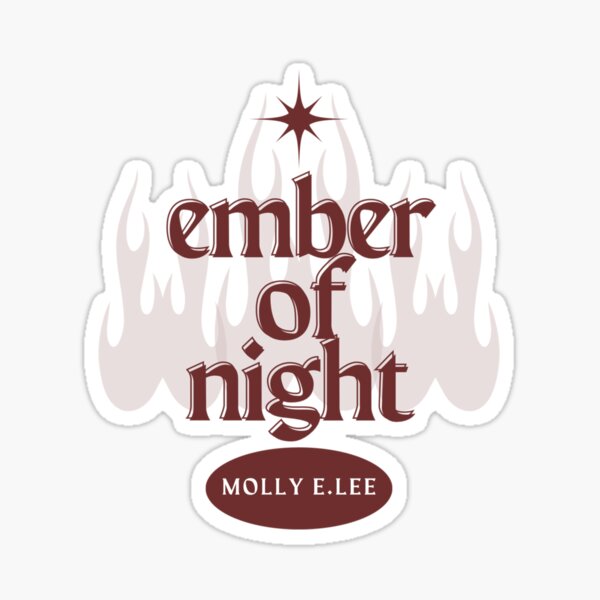 "Ember of night -red" Sticker for Sale by lulu-lucky | Redbubble