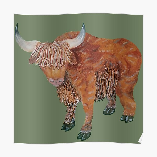 "Painted yak" Poster for Sale by Wolf-Moon-Mumma | Redbubble