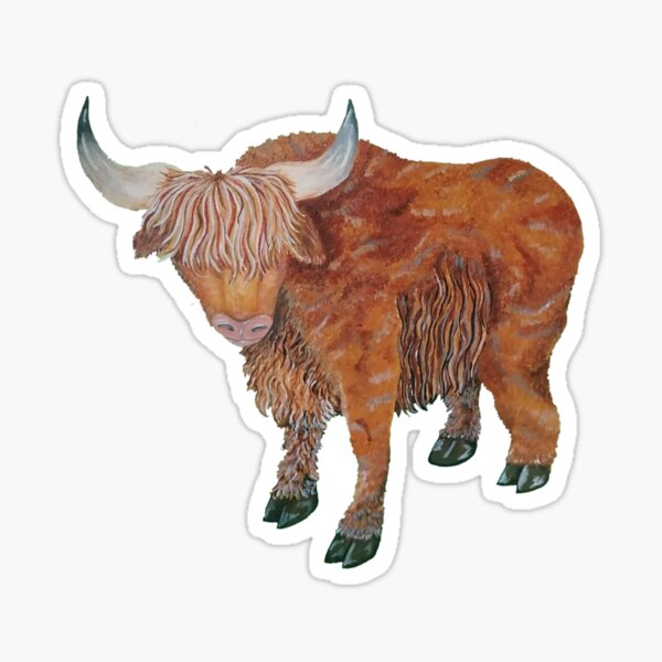"Painted yak" Sticker for Sale by Wolf-Moon-Mumma | Redbubble
