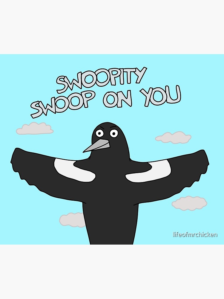 "Get Swoopy - It's Swooping Season " Greeting Card for Sale by ...