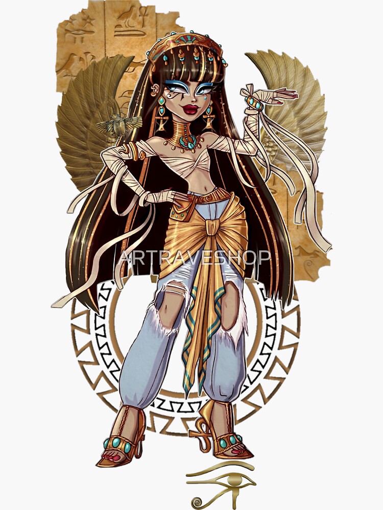 "CLEO DE NILE" Sticker for Sale by ARTRAVESHOP | Redbubble