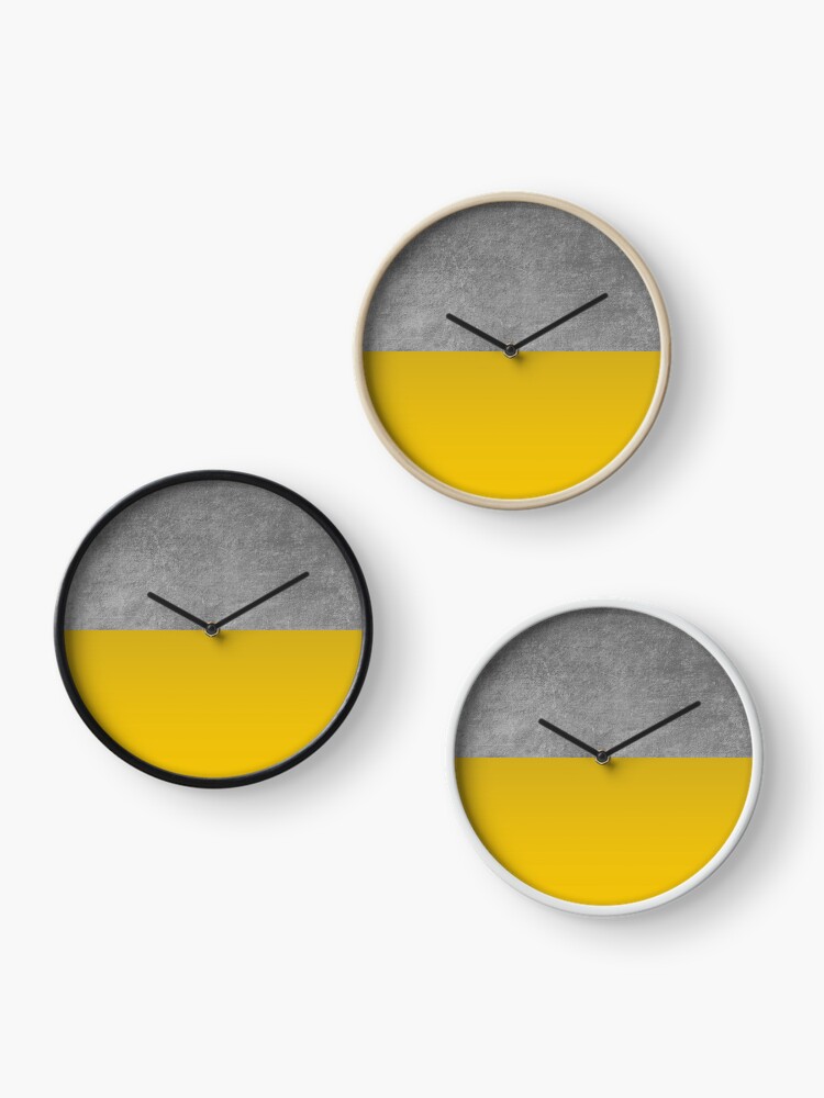 Concrete and Mustard Color Block Clock sold by DalNelson | SKU 4693369 ...