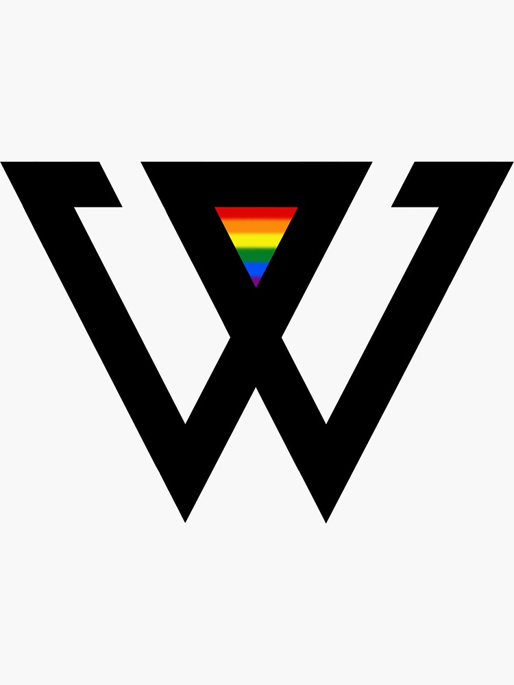 "Rainbow Winner Logo" Sticker for Sale by Rain6458 | Redbubble