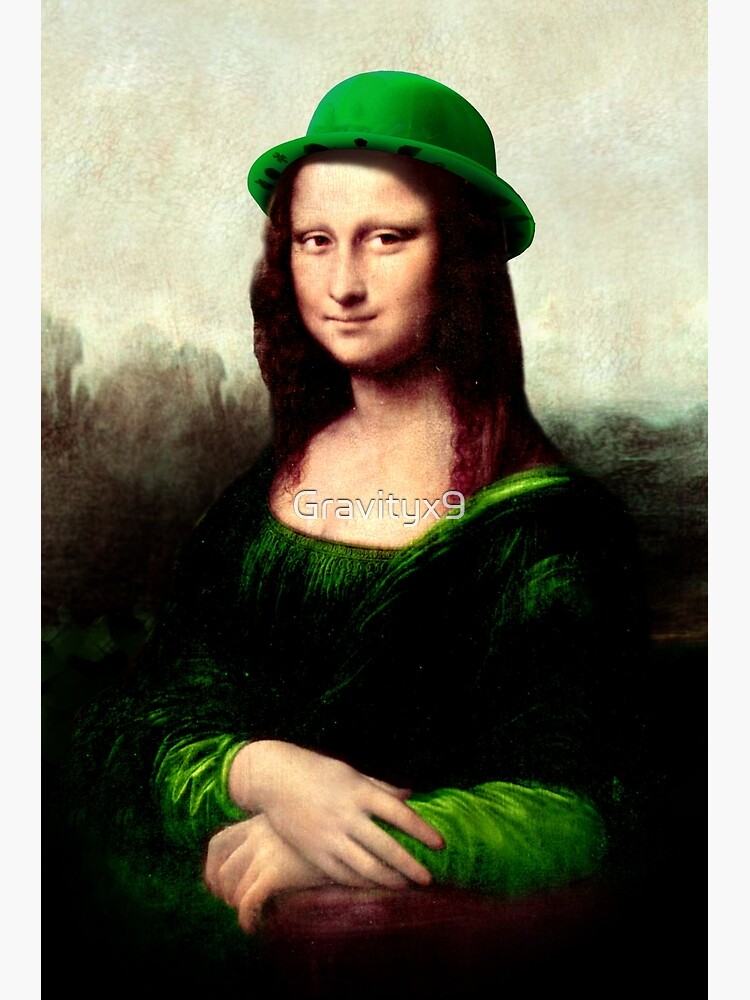 "Lucky Mona Lisa - St Patrick's Day" Art Print for Sale by Gravityx9 ...