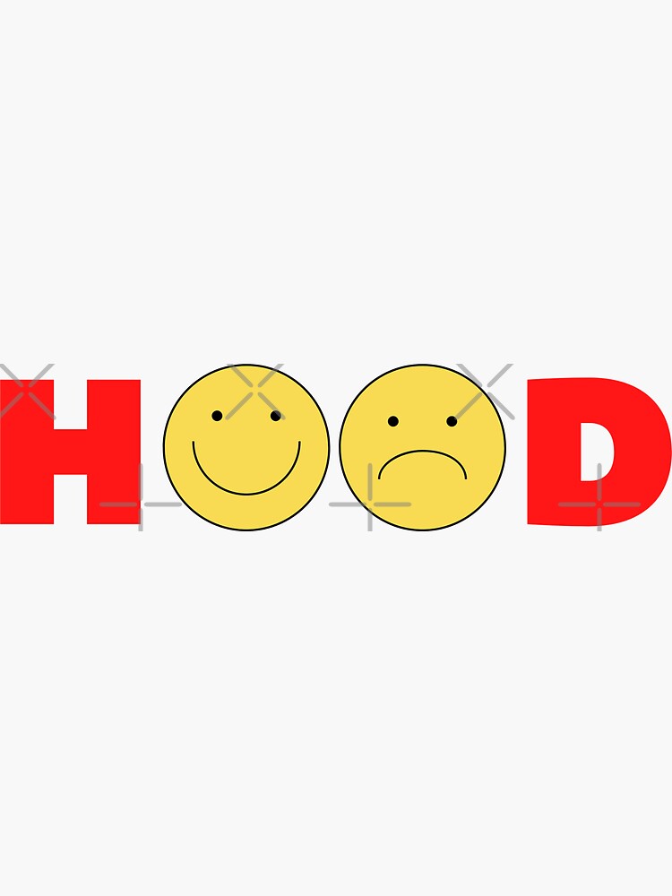 "Red Yellow Minimalist Motto Emoji " Sticker for Sale by ...
