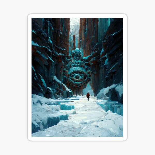 "Temple of the Cyclops" Sticker for Sale by WillSci-Mons | Redbubble