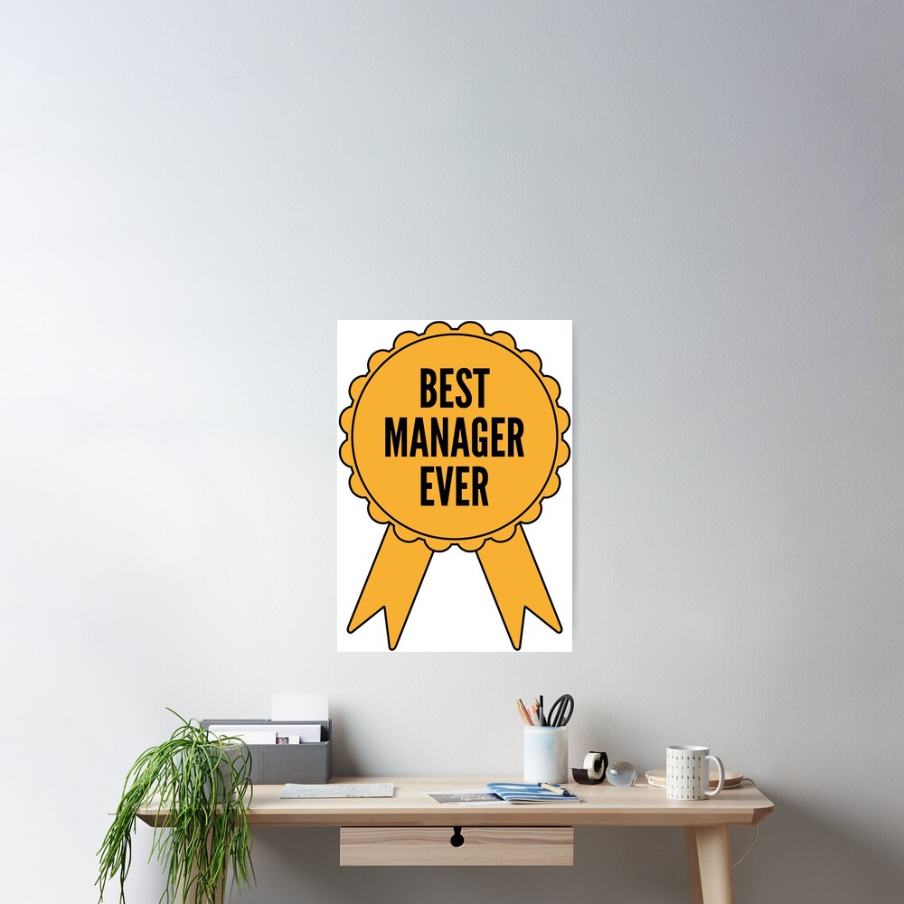 "Best Manager Ever Gold Medal Achievement" Poster for Sale by SVPOD ...