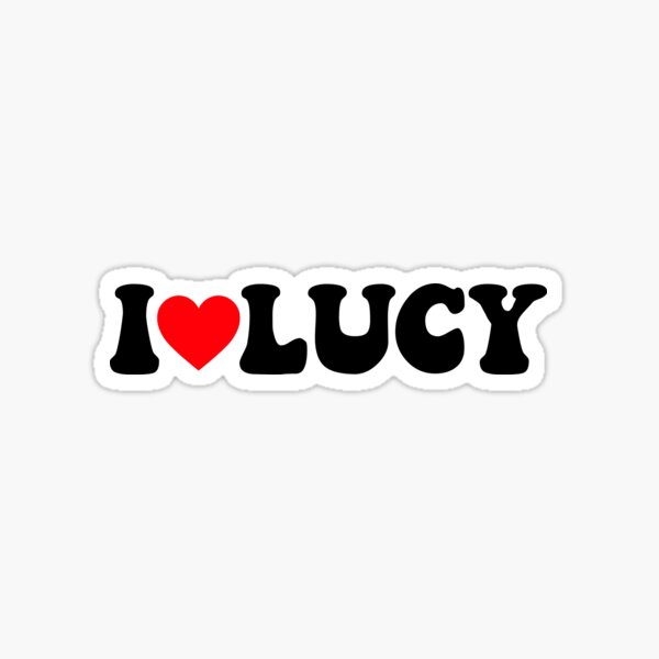 I Love Lucy Love Lucy Sticker For Sale By Swika1 Redbubble