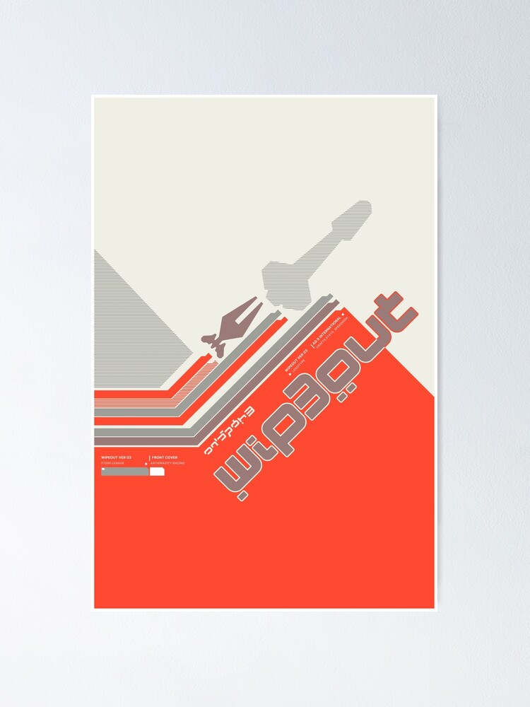 "Wipeout 3 - Japan Cover Art - Detailed" Poster for Sale by honigstute ...