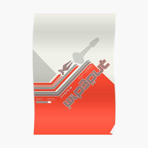 "Wipeout 3 - Japan Cover Art - Detailed" Poster for Sale by honigstute ...