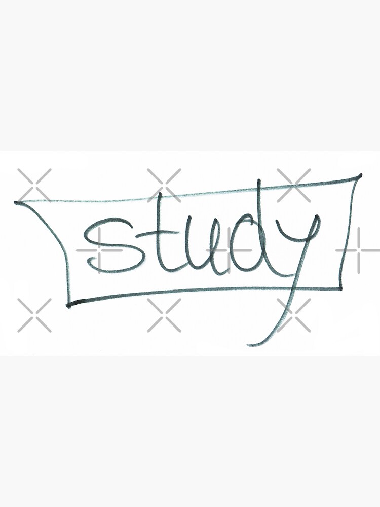 "Word study lettering | studious" Sticker for Sale by lausn | Redbubble