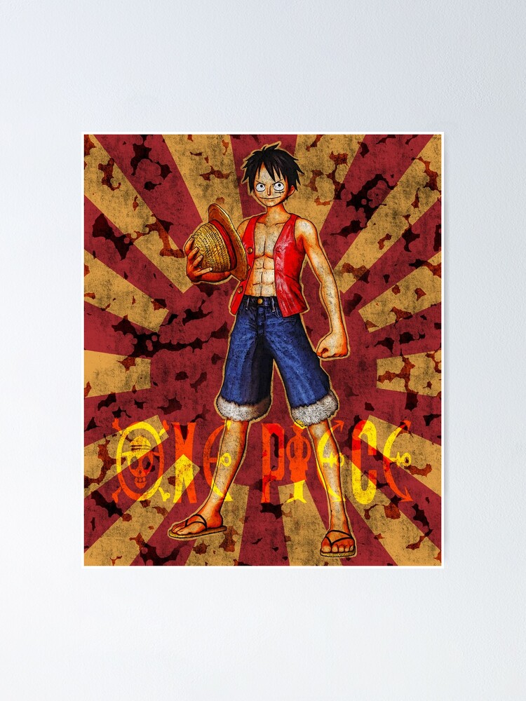 "One Piece Luffy" Poster for Sale by GoodArtPix | Redbubble