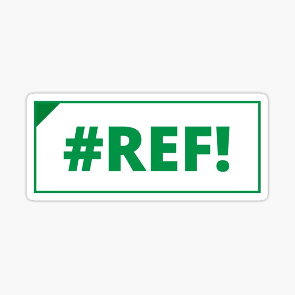 "excel ref" Sticker for Sale by TomorrowQuotes | Redbubble