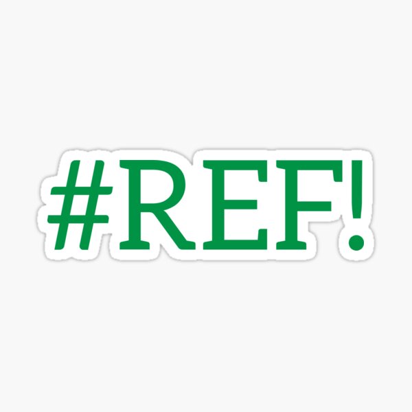 "excel ref" Sticker for Sale by TomorrowQuotes | Redbubble