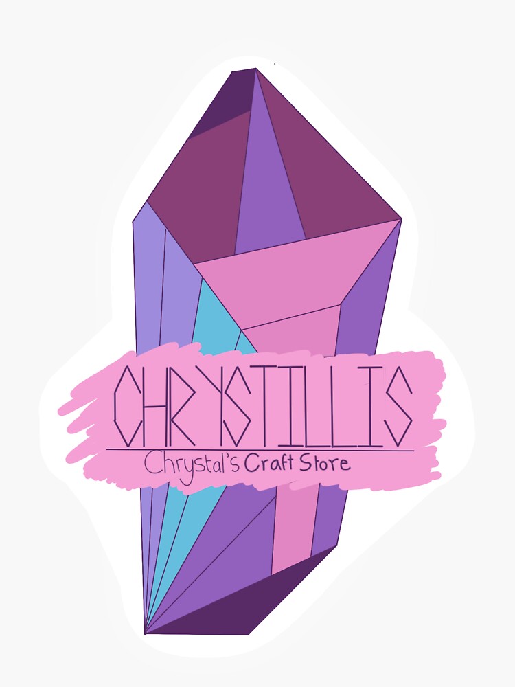 "Chrystallis logo" Sticker for Sale by Chrystillis | Redbubble