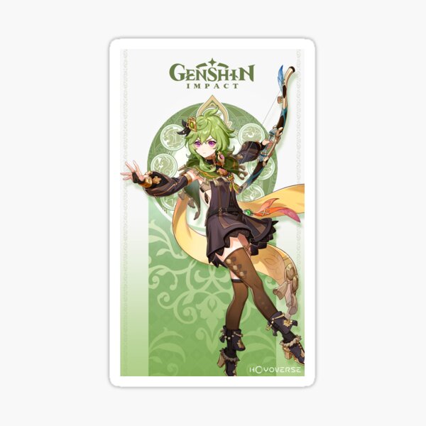 "Genshin Impact - Collei Character Official Poster" Sticker for Sale by ...