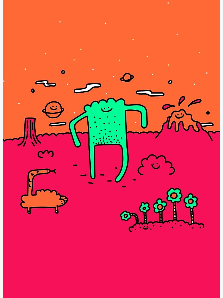 "Space Yeti" Poster by blitzcheese | Redbubble