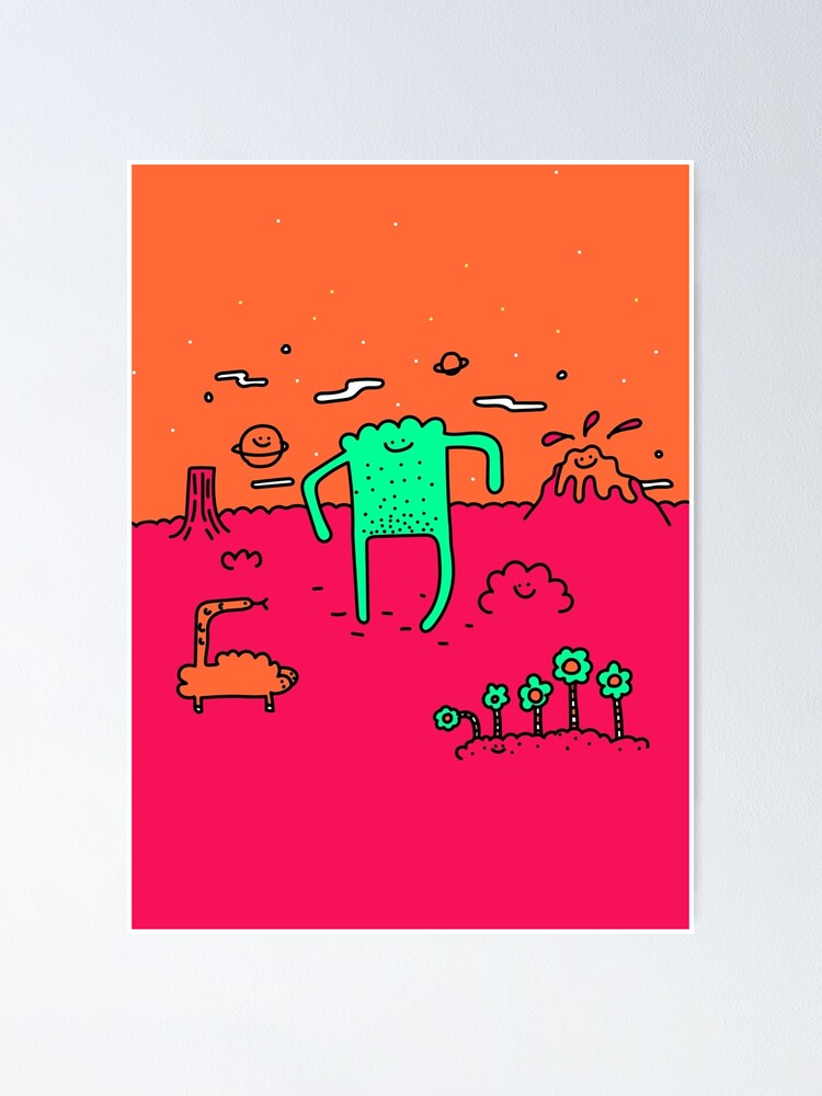 "Space Yeti" Poster by blitzcheese | Redbubble