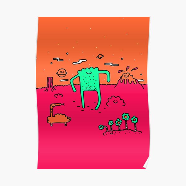 "Space Yeti" Poster by blitzcheese | Redbubble