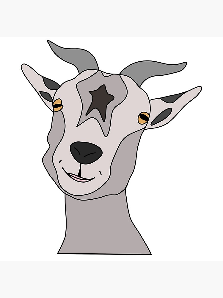"Derpy Goat" Poster for Sale by it-me-designs | Redbubble