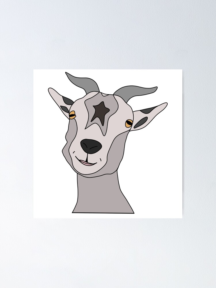 "Derpy Goat" Poster for Sale by it-me-designs | Redbubble