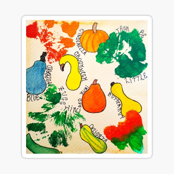 "A Sheet of Squash " Sticker for Sale by etherealwonders | Redbubble