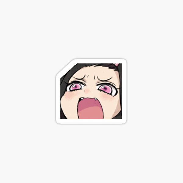 "Demon Slayer Nezuko Angry" Sticker for Sale by lumimins | Redbubble