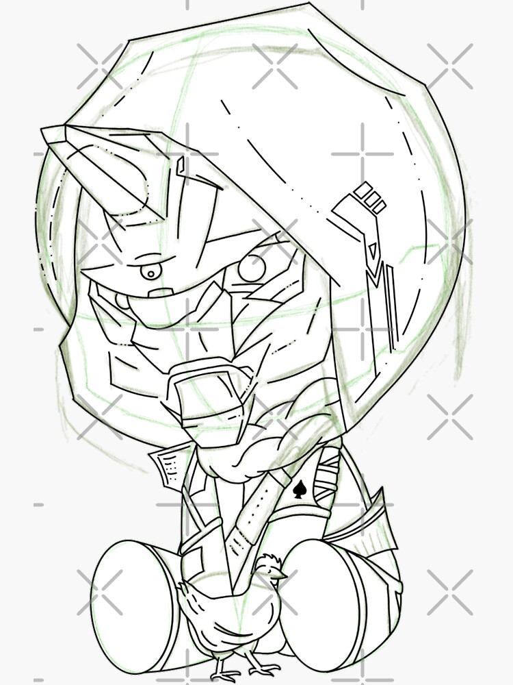 "Sketch Series - Cayde - 6" Sticker for Sale by IslaImages | Redbubble