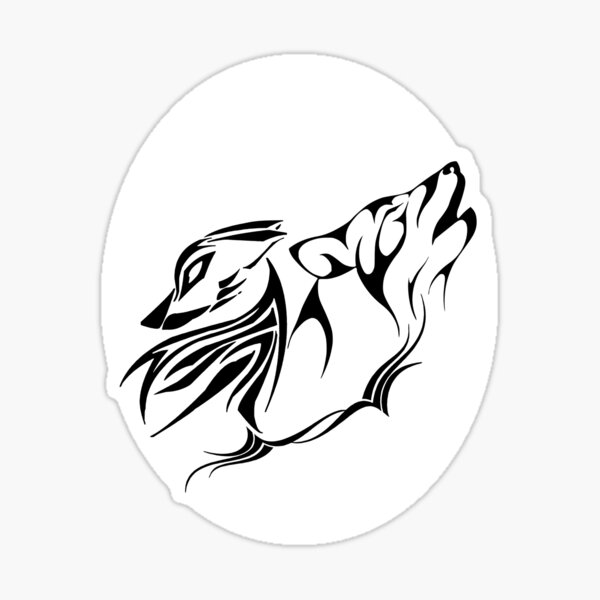 "Fox and the wolf." Sticker for Sale by M-Visuals | Redbubble