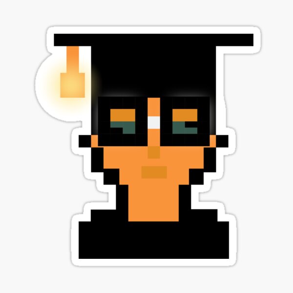 "Bored Student Nerd Halloween Edition Pixel Art School Senior Year ...
