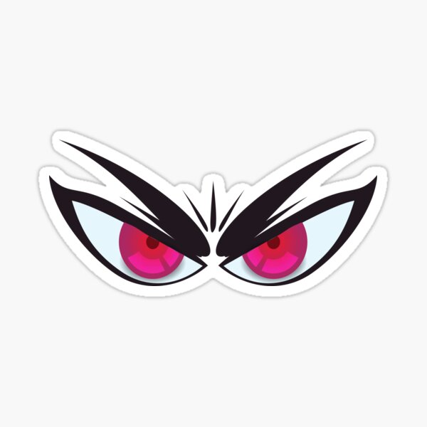 "angry eyes " Sticker for Sale by T-shirtworld1 | Redbubble