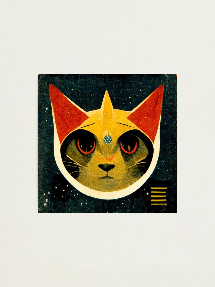 Impression photo « Portrait de félinoïde extraterrestre dans le style ...