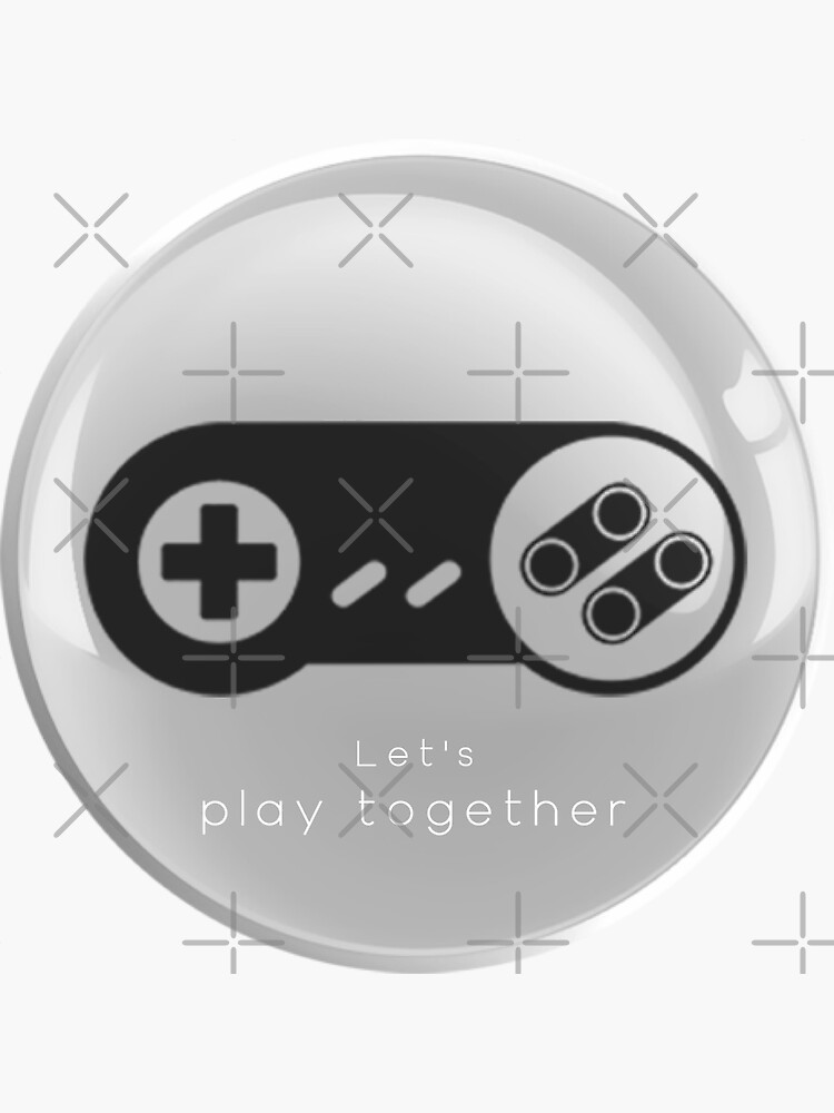 "Let's play together" Sticker for Sale by IDEA-STORE | Redbubble