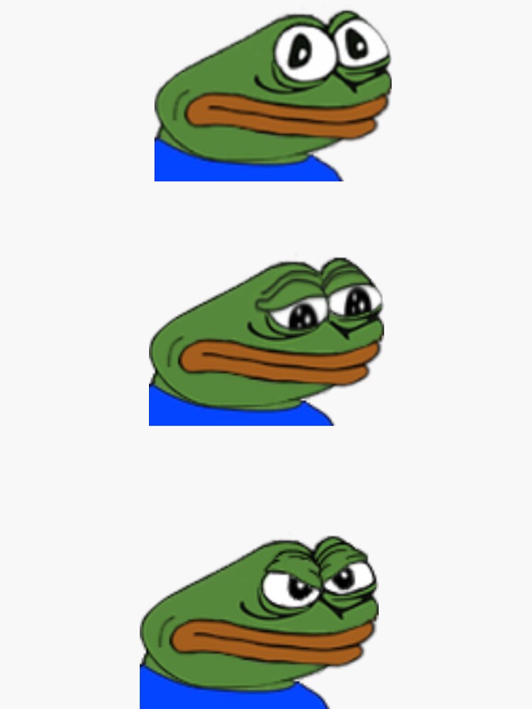 "Weirdge Sadge Madge Pepe Pack" Sticker for Sale by lumimins | Redbubble